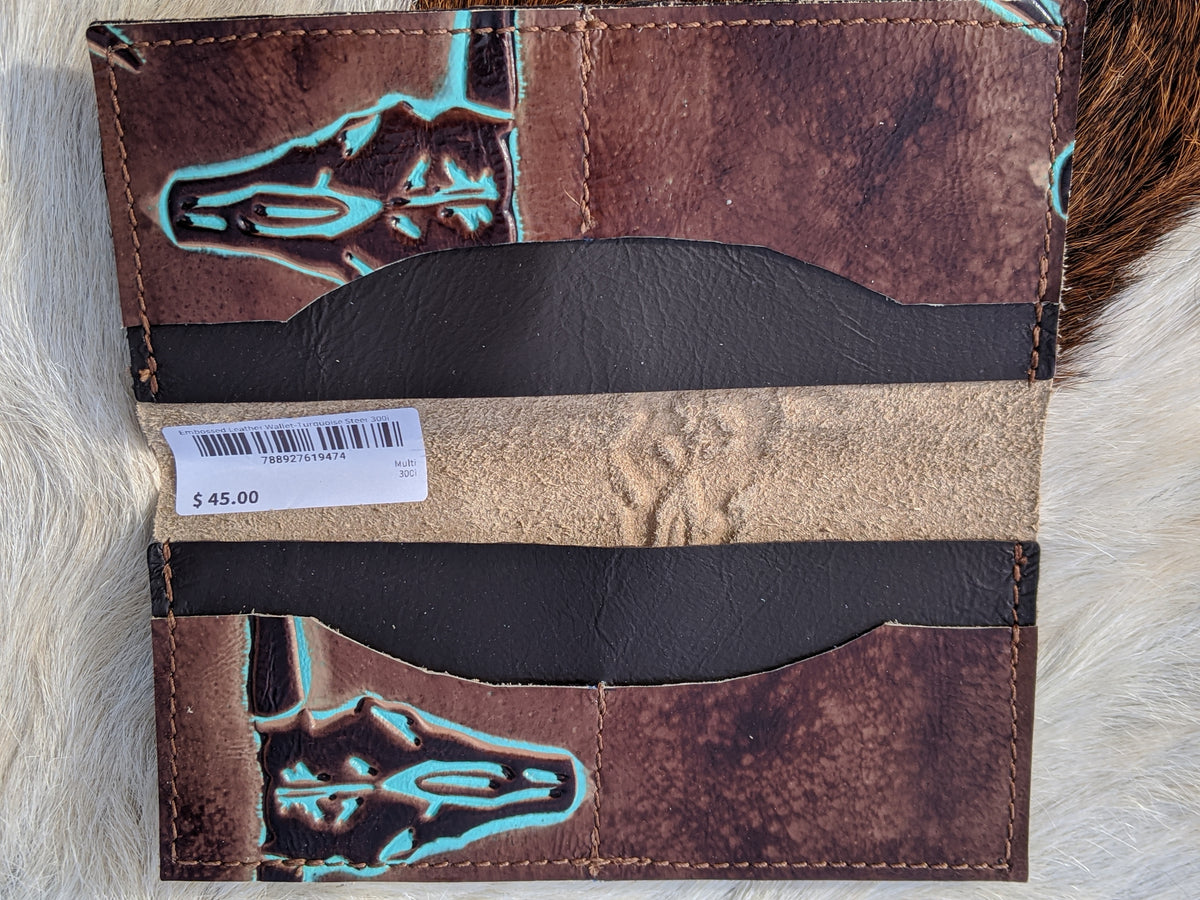 Leather Longhorn Wallet – Spirit Warrior Boutique
